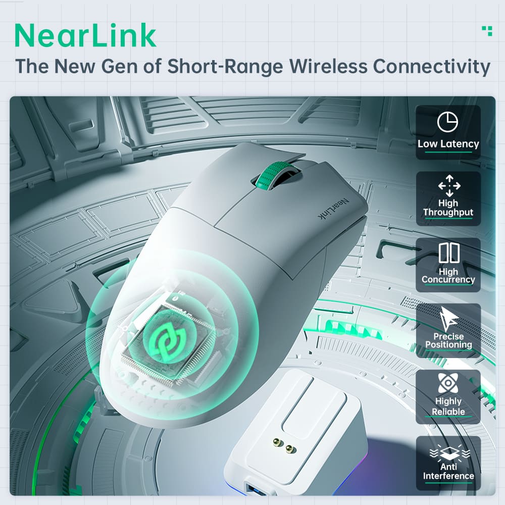 Chuột Machenike L8 Max Tri-mode 4K - Nearlink, Chính hãng, Giá rẻ | Gearshop